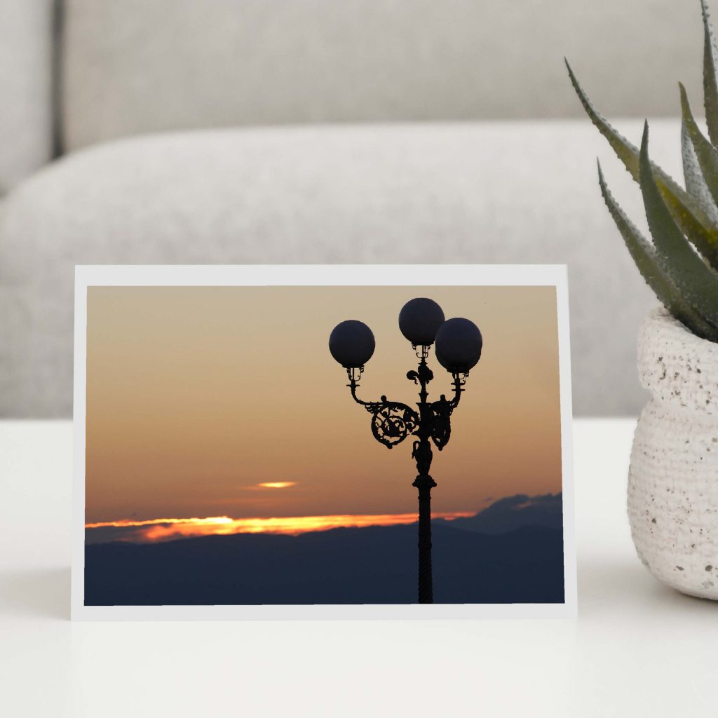 Italian Sunset Greeting Card - Creative Prints